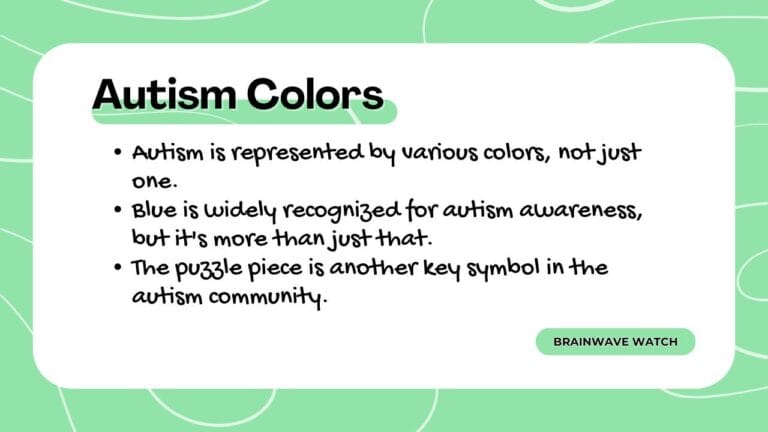Colors for Autism- Symbols and their means | Autism Awareness