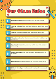 Printable Autism Classroom Rules - Free Download